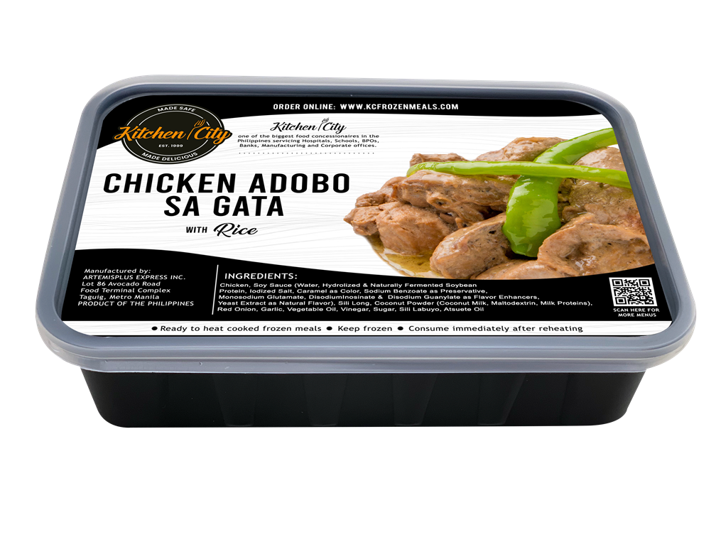 Chicken Adobo sa Gata Rice Meal – Kitchen City Frozen Meals