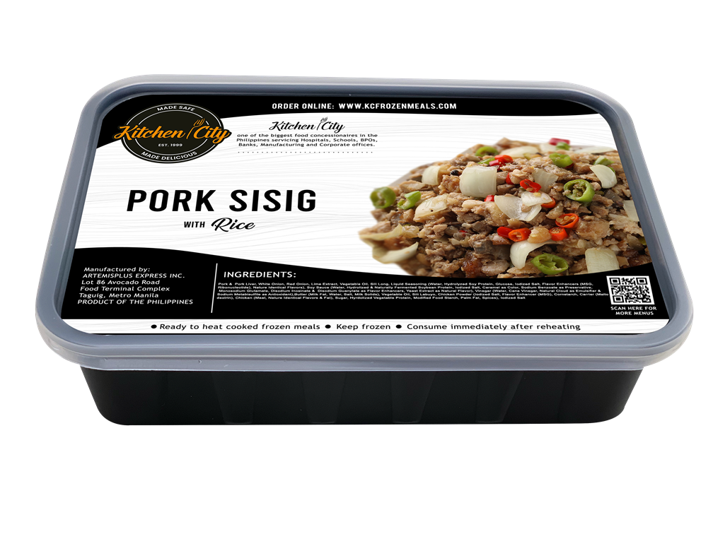 Pork Sisig Rice Meal – Kitchen City Frozen Meals
